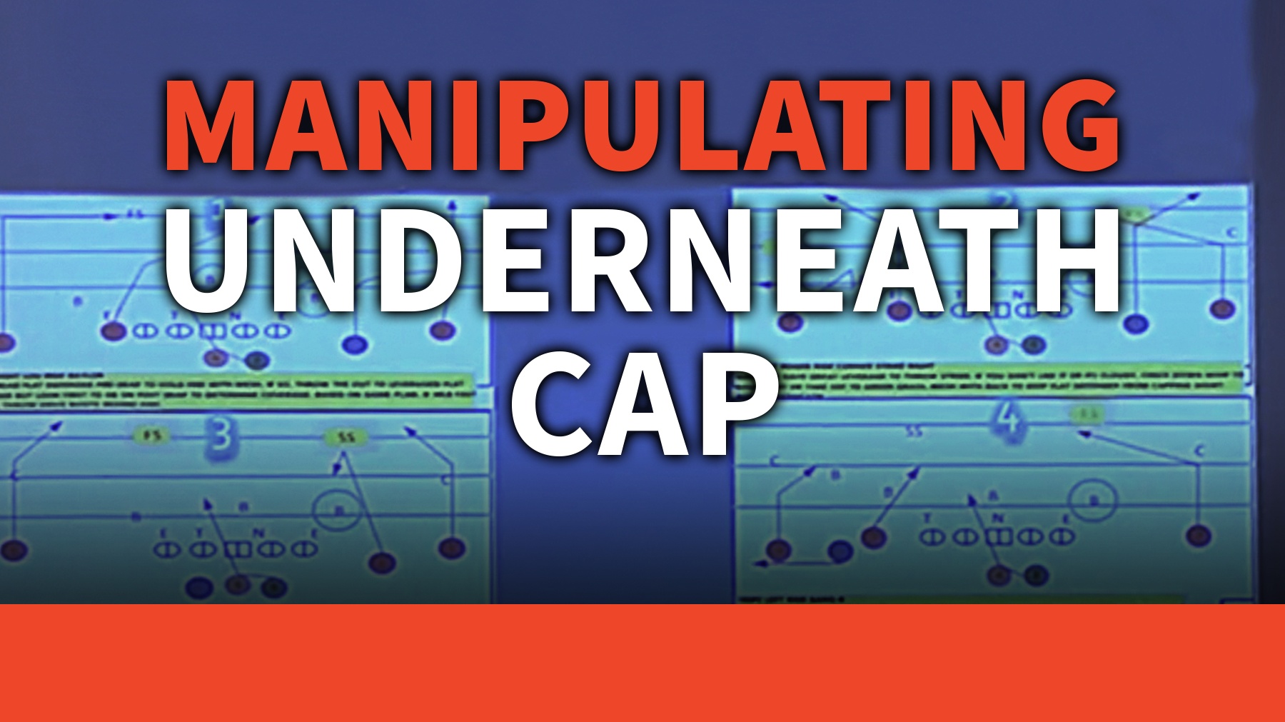 Mesh (ride) manipulating underneath cap - The Art of Coaching Football