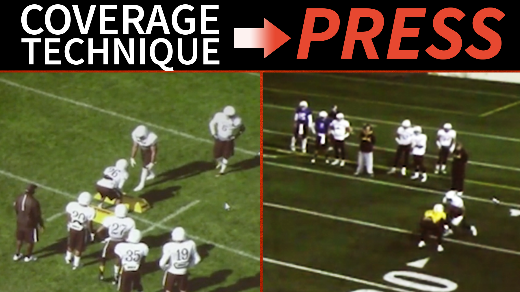 Coverage technique: Press - The Art of Coaching Football