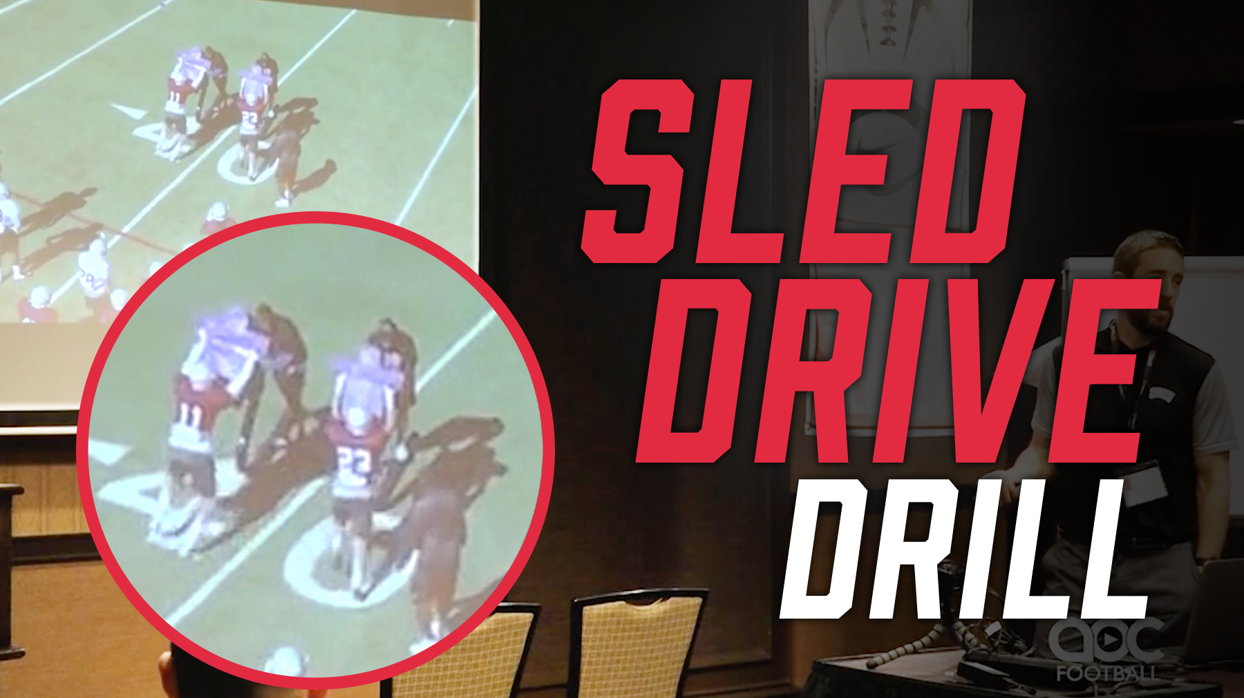Kickoff return blocking drill: Sled drive - The Art of Coaching Football
