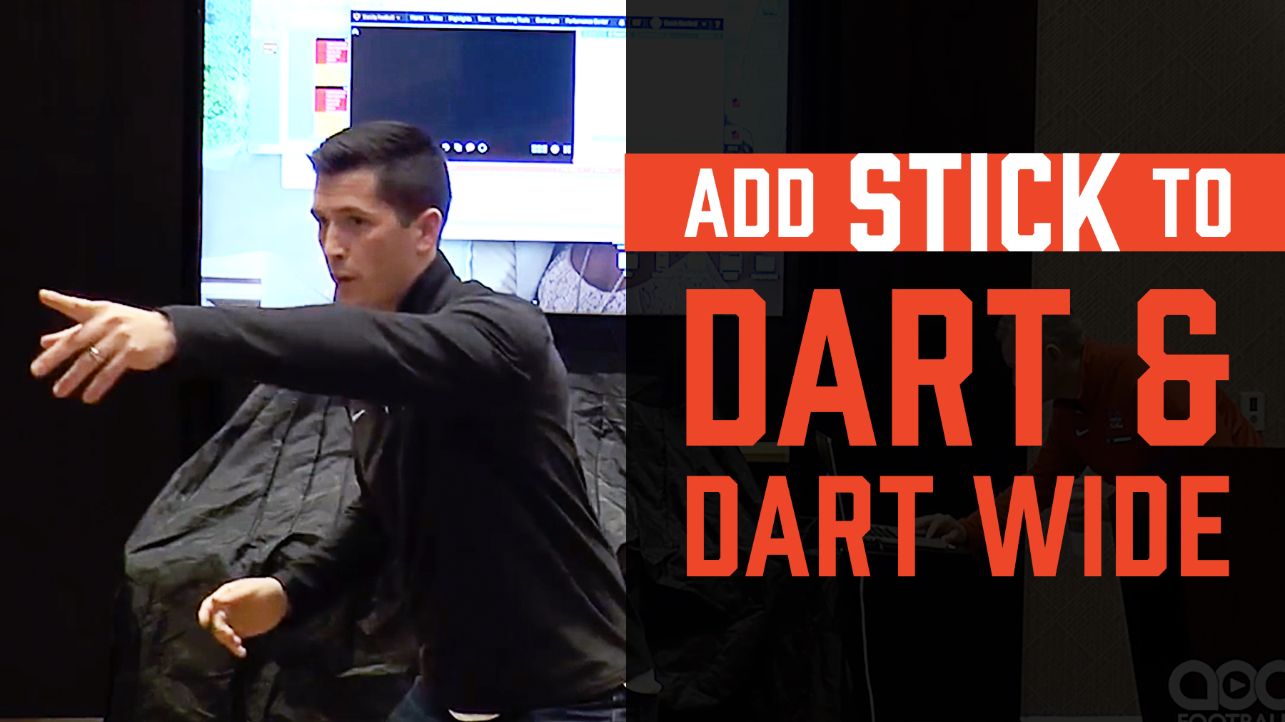 Add stick to dart and dart wide - The Art of Coaching Football